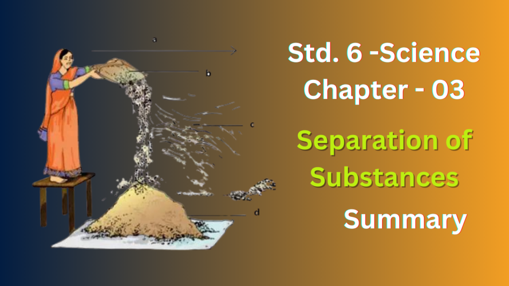 NCERT Solutions for Class 6 Science Chapter 3: Separation of Substances ...