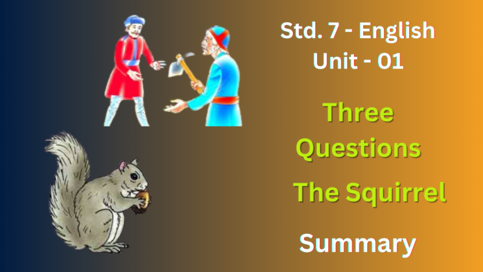 NCERT Solutions for Class 7 English Chapter 1: Three Questions, The ...