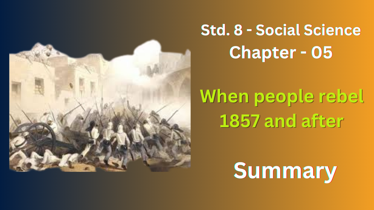 NCERT Solutions for Class 8 History Chapter 5 | When People Rebel: 1857 ...