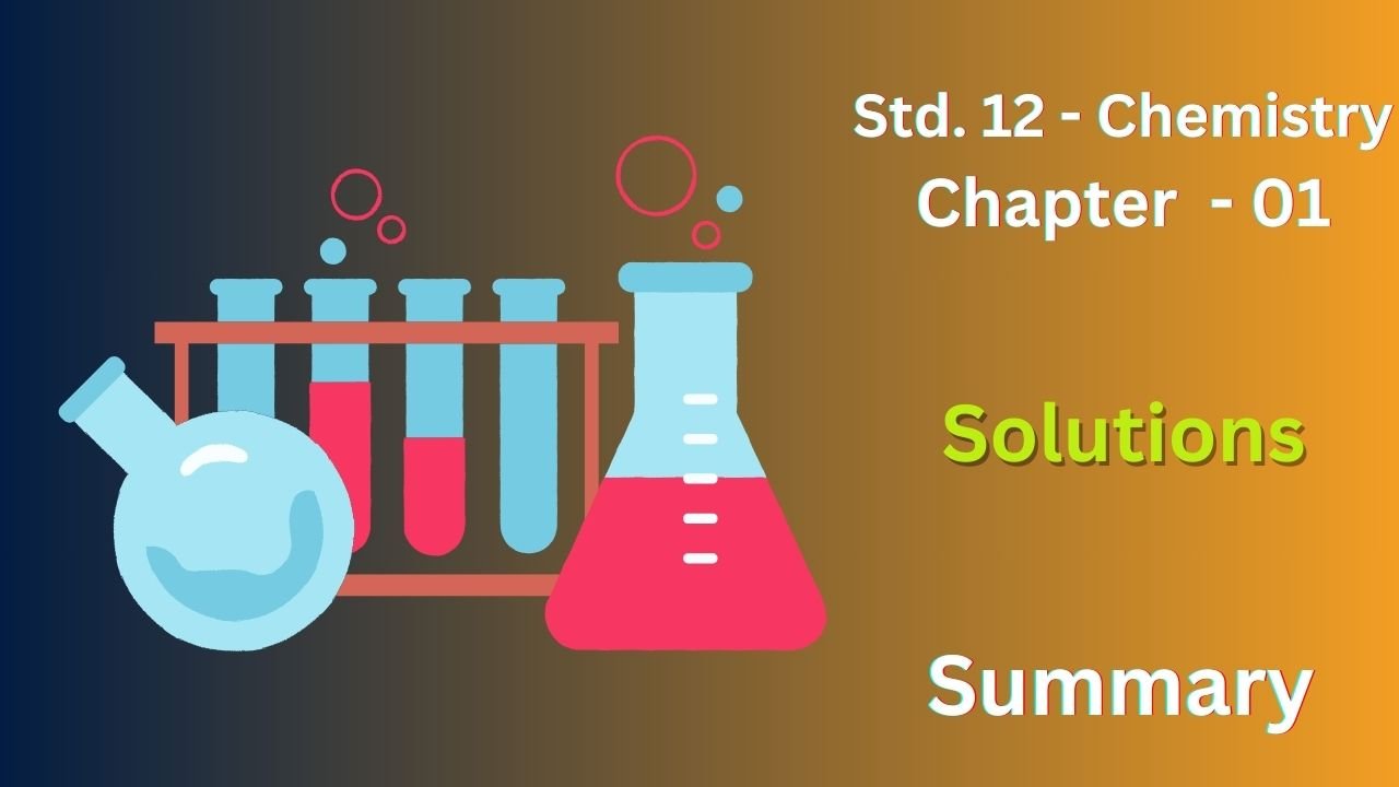 NCERT Solutions for Class 12 Chemistry Chapter 1