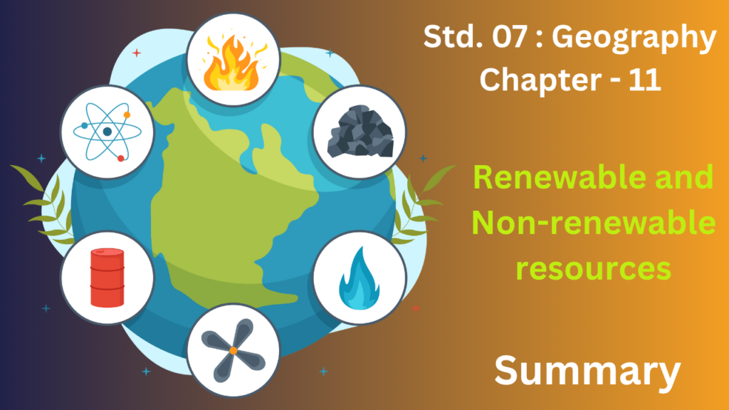 Renewable and Non-renewable resources - education85.com